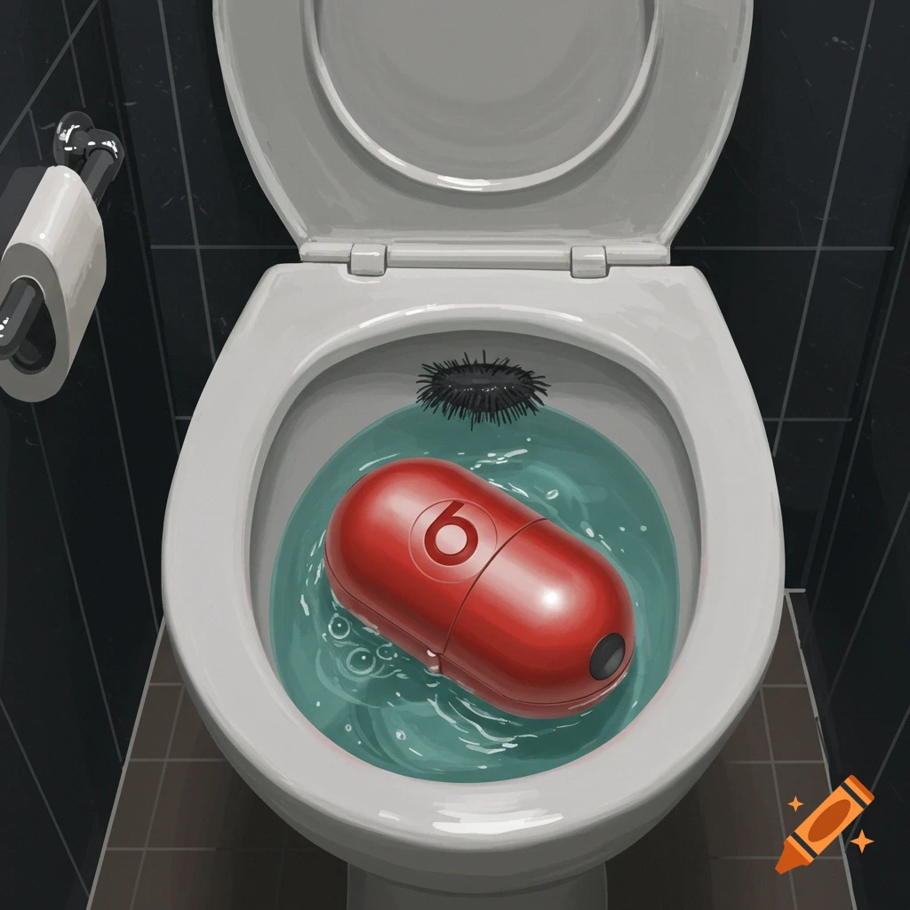 Automatic toilet cleaner prototype resembling a Beats Pill speaker on ...