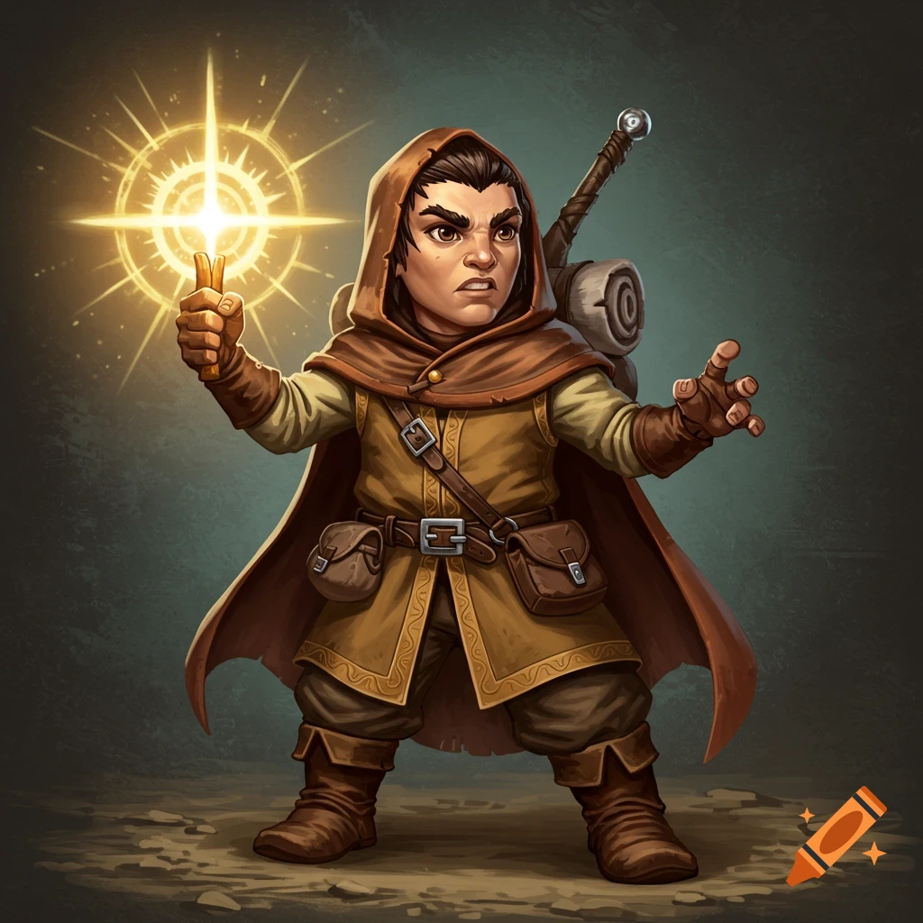 Cleric ready for adventure on Craiyon