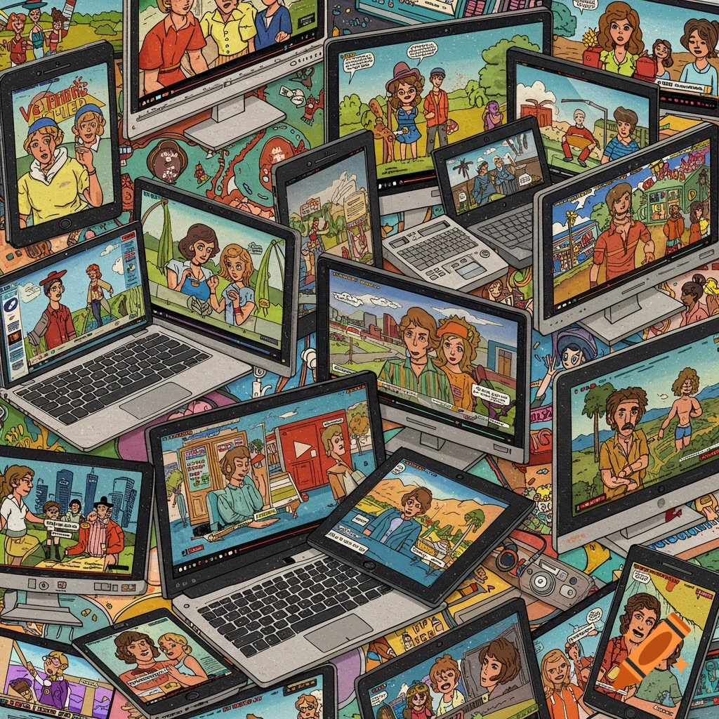 Multiple devices for video watching on Craiyon