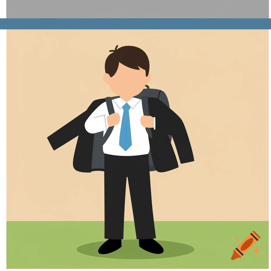 Boy in school uniform, pictogram style illustration for education ...