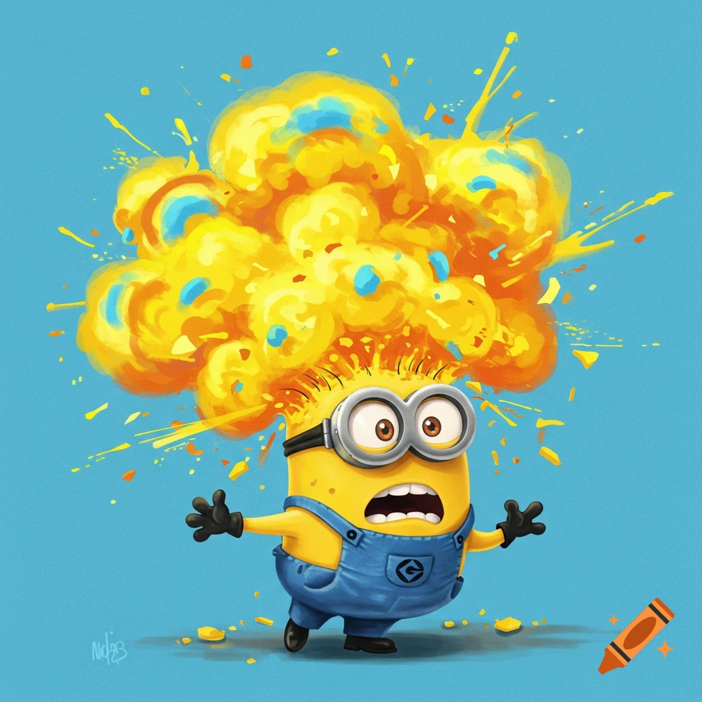 Cartoon illustration of Goofy's head emerging from a melting blob of ...