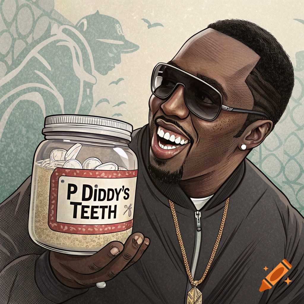 Diddy's face in Fortnite character style, smiling, wearing sunglasses ...