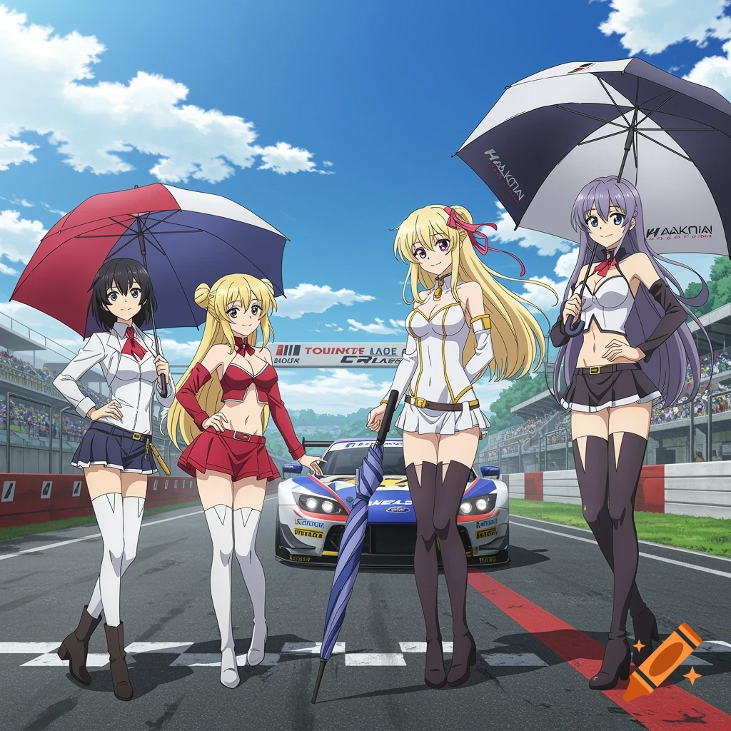 Racing images created on Craiyon