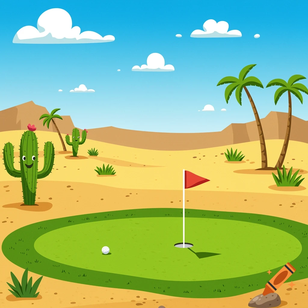 Cartoon Golf Course