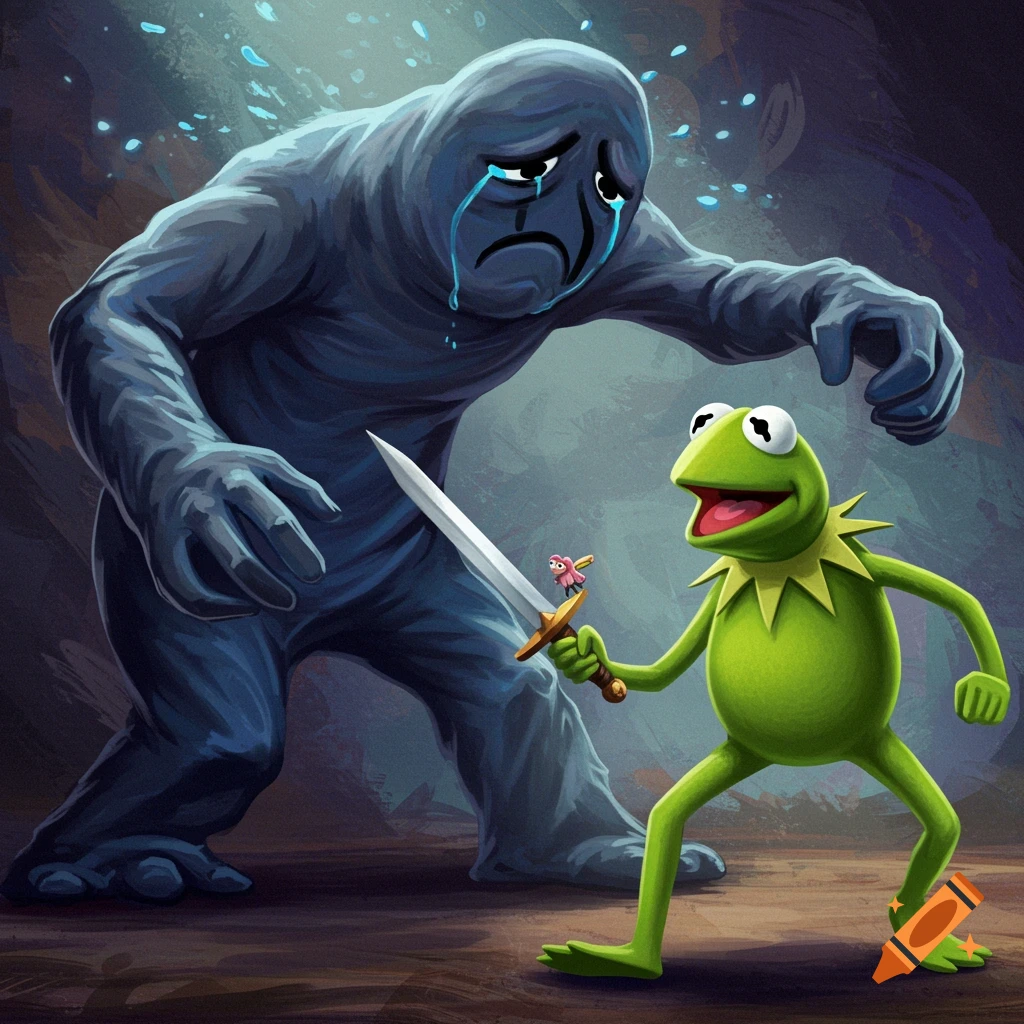 Kermit the Frog robs a Starbucks for a Stanley cup drinking vessel ...