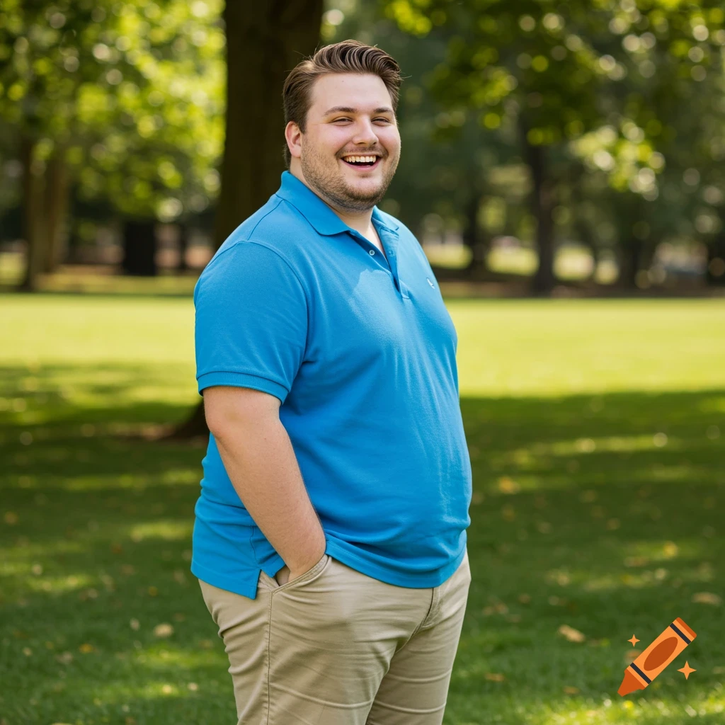 Photo of a fat person on Craiyon