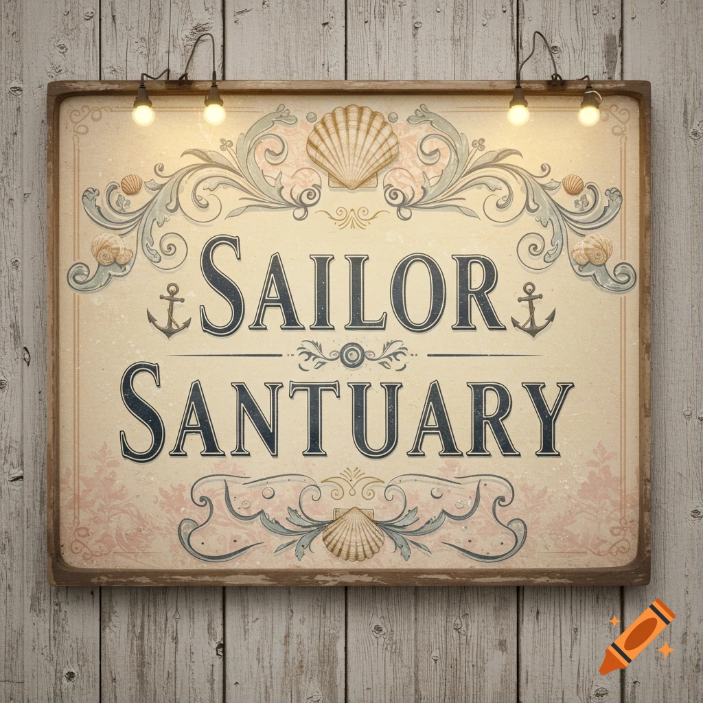 Sailor Sanctuary sign on Craiyon