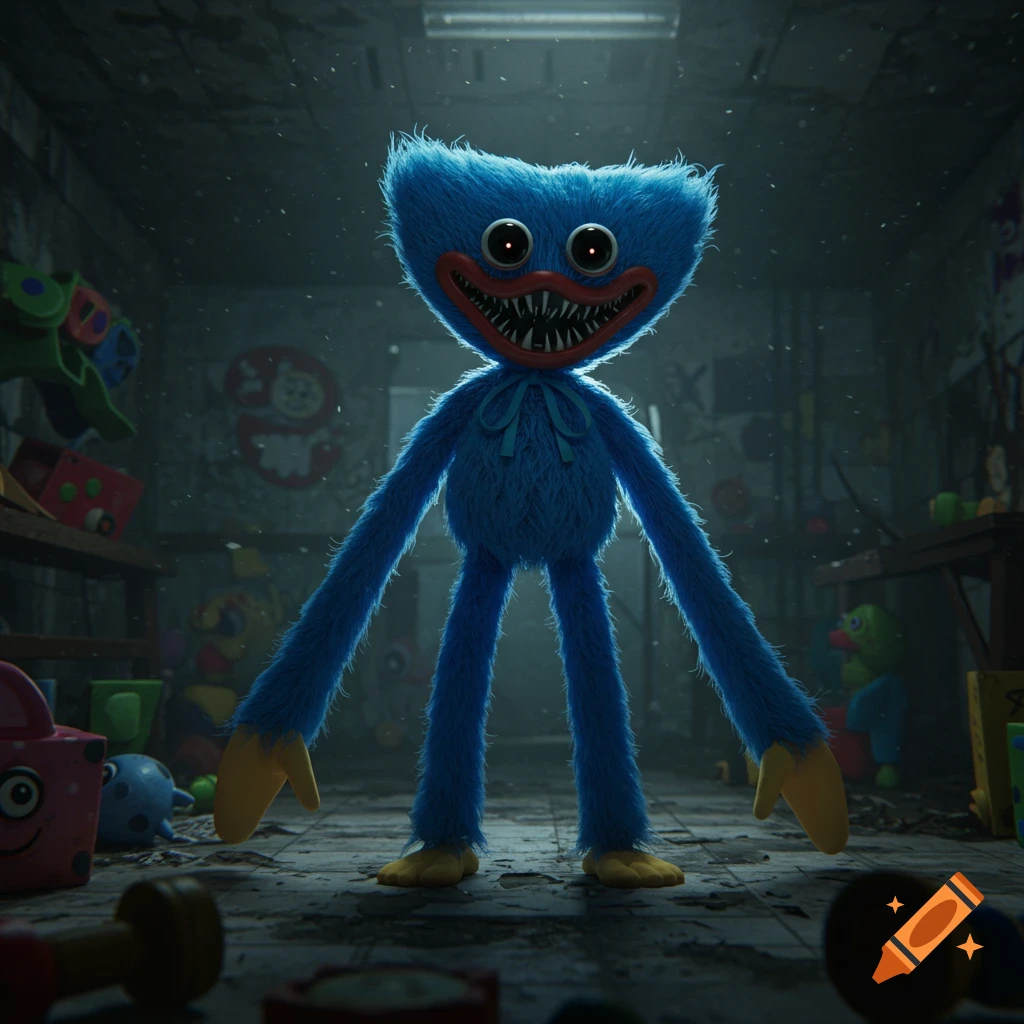 Poppy playtime in real life on Craiyon