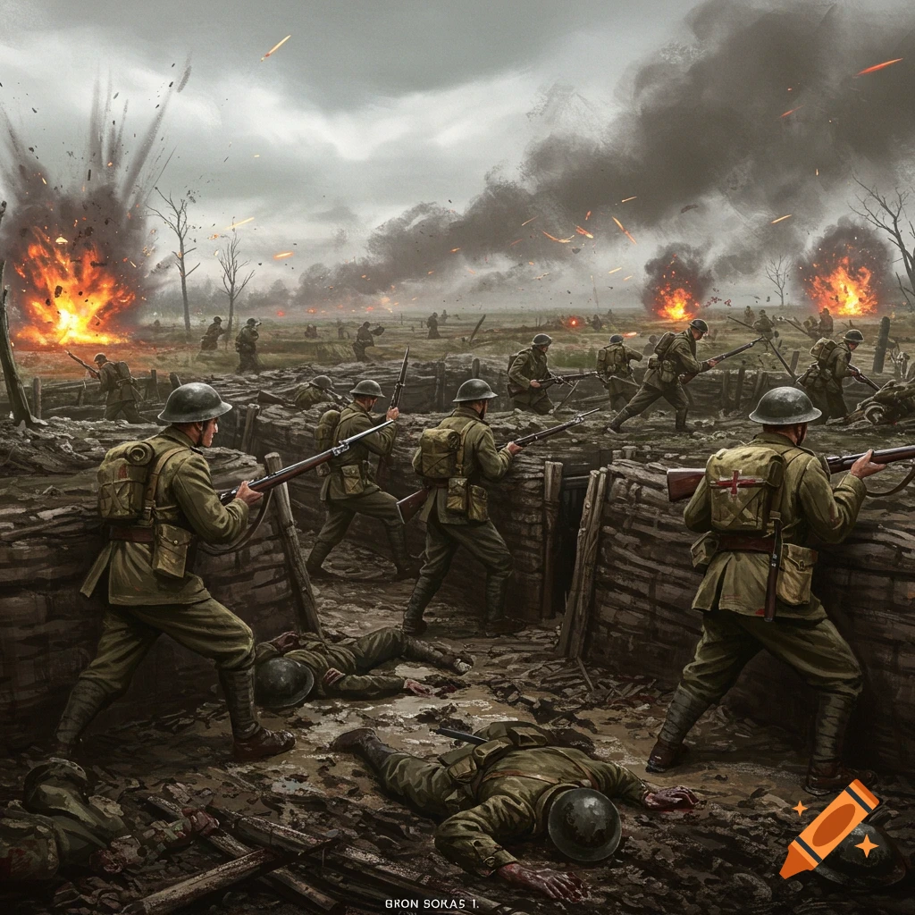 WW1 image on Craiyon