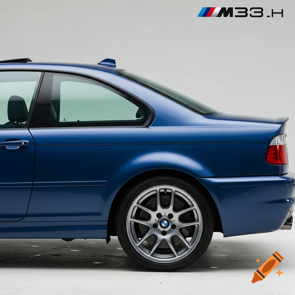Silver Blue BMW E46 M3 with Laguna Seca Blue interior on a studio ...