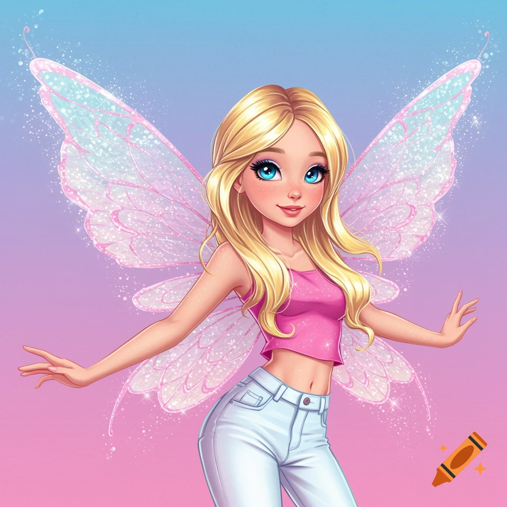 Barbie Cartoon Face