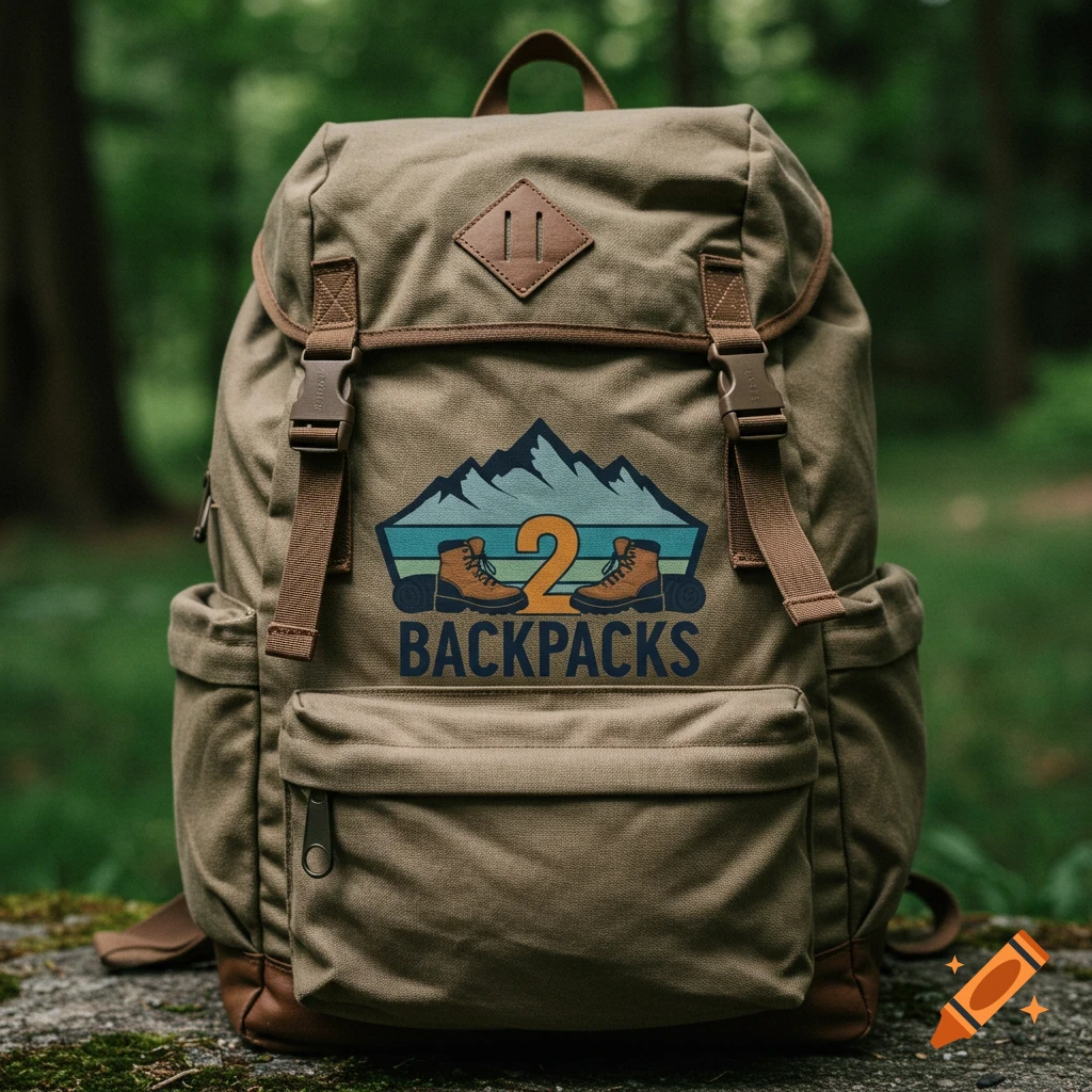 "Boots 2 Backpacks" hiking club logo on Craiyon