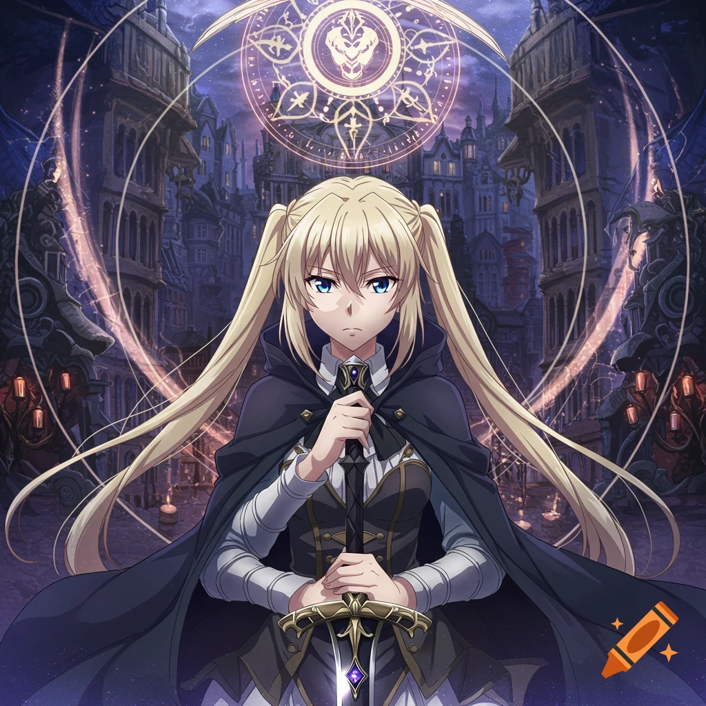 Anime esoteric occultist fantasy art with jrpg aesthetics on Craiyon