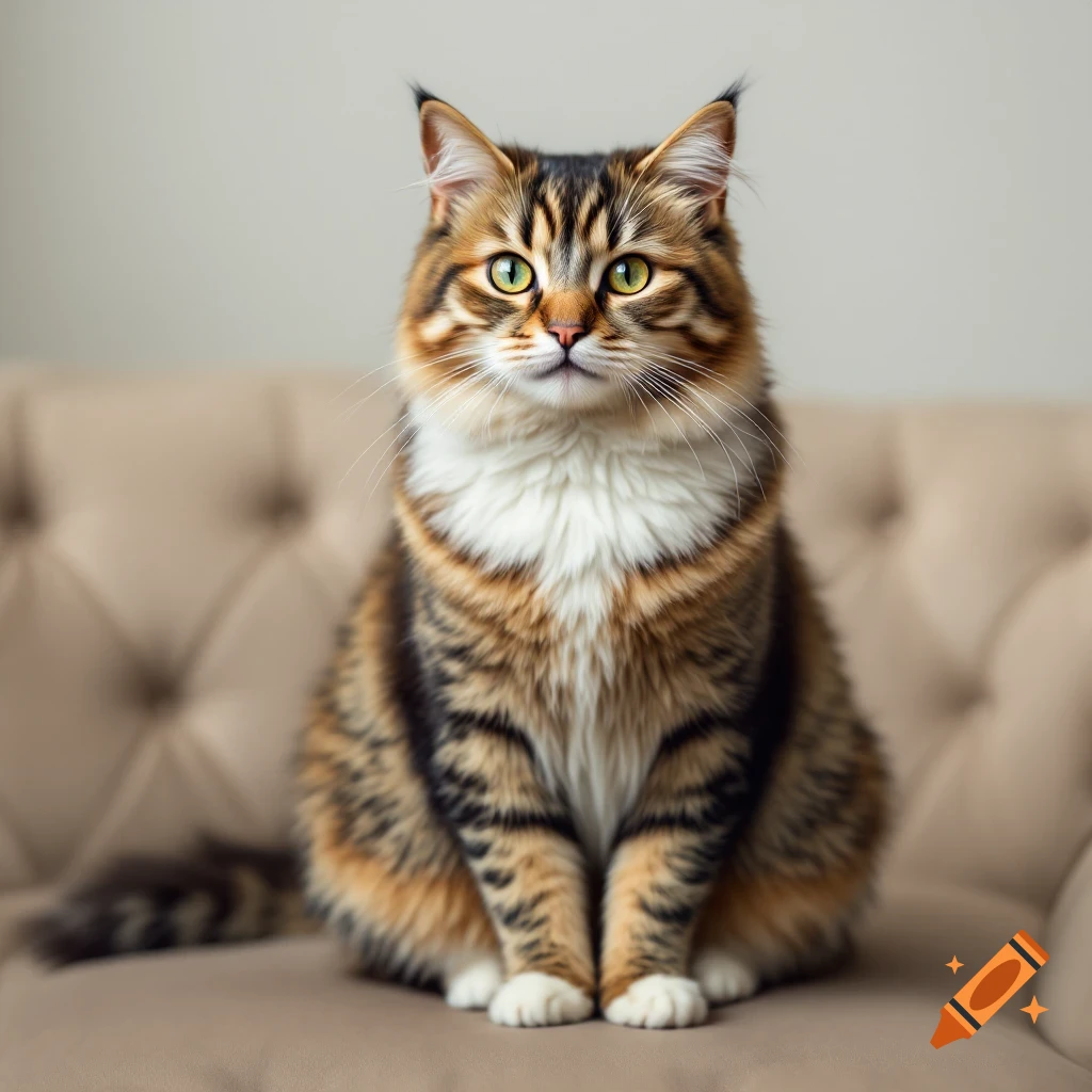 Hyper realistic portrait of a cat with JD Vance's head sitting on a ...