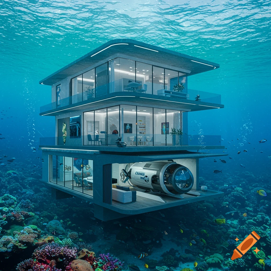 Underwater Submarine House