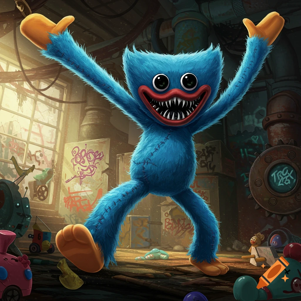 Poppy Playtime character on Craiyon