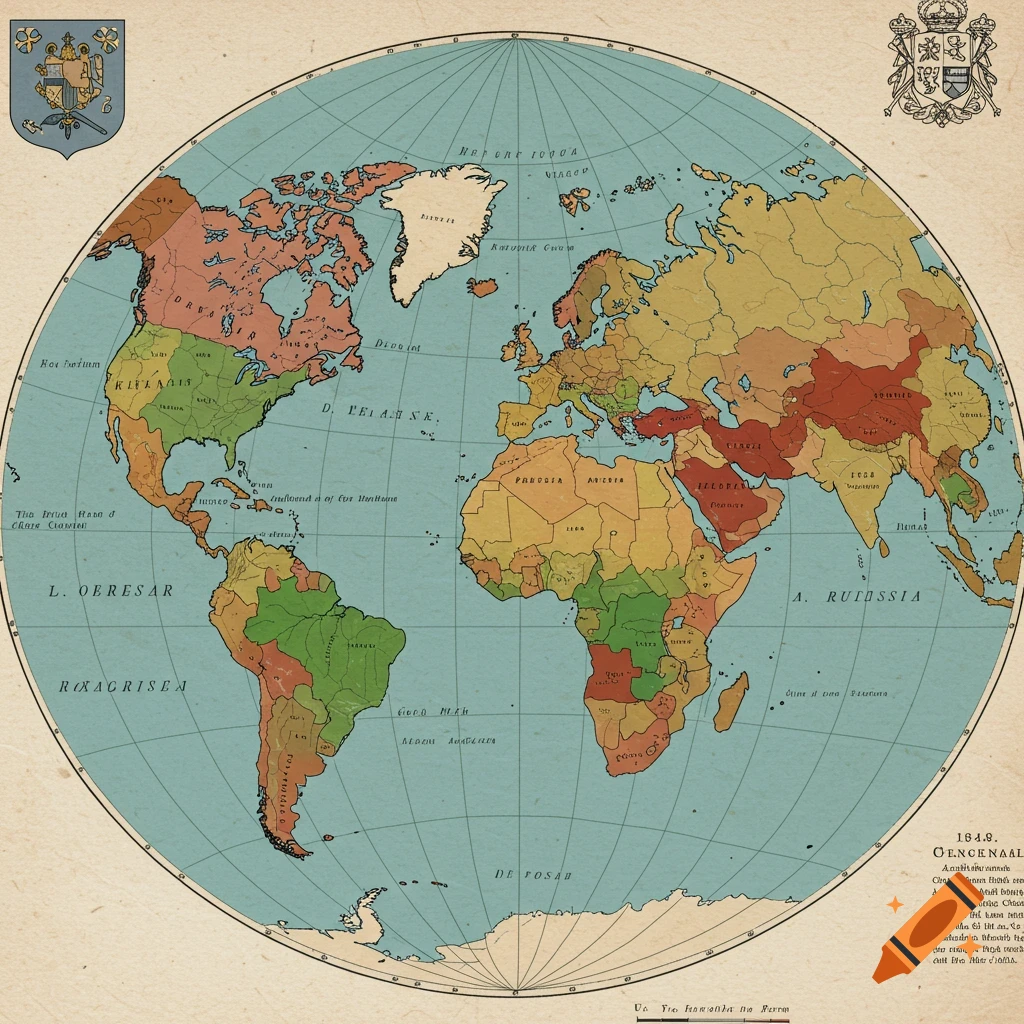 Accurate depiction of the world map on Craiyon