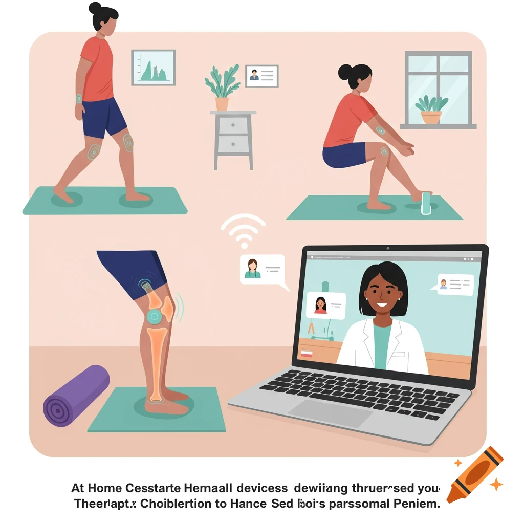 Knee rehabilitation with wearable telehealth devices at home, real-life ...