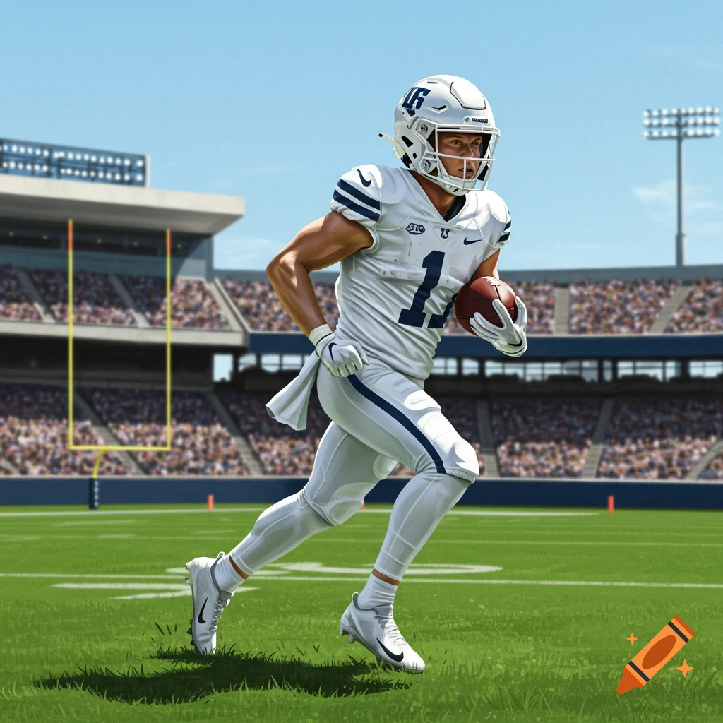 Illustration of a Buffalo Bills player jumping over a Kansas City ...