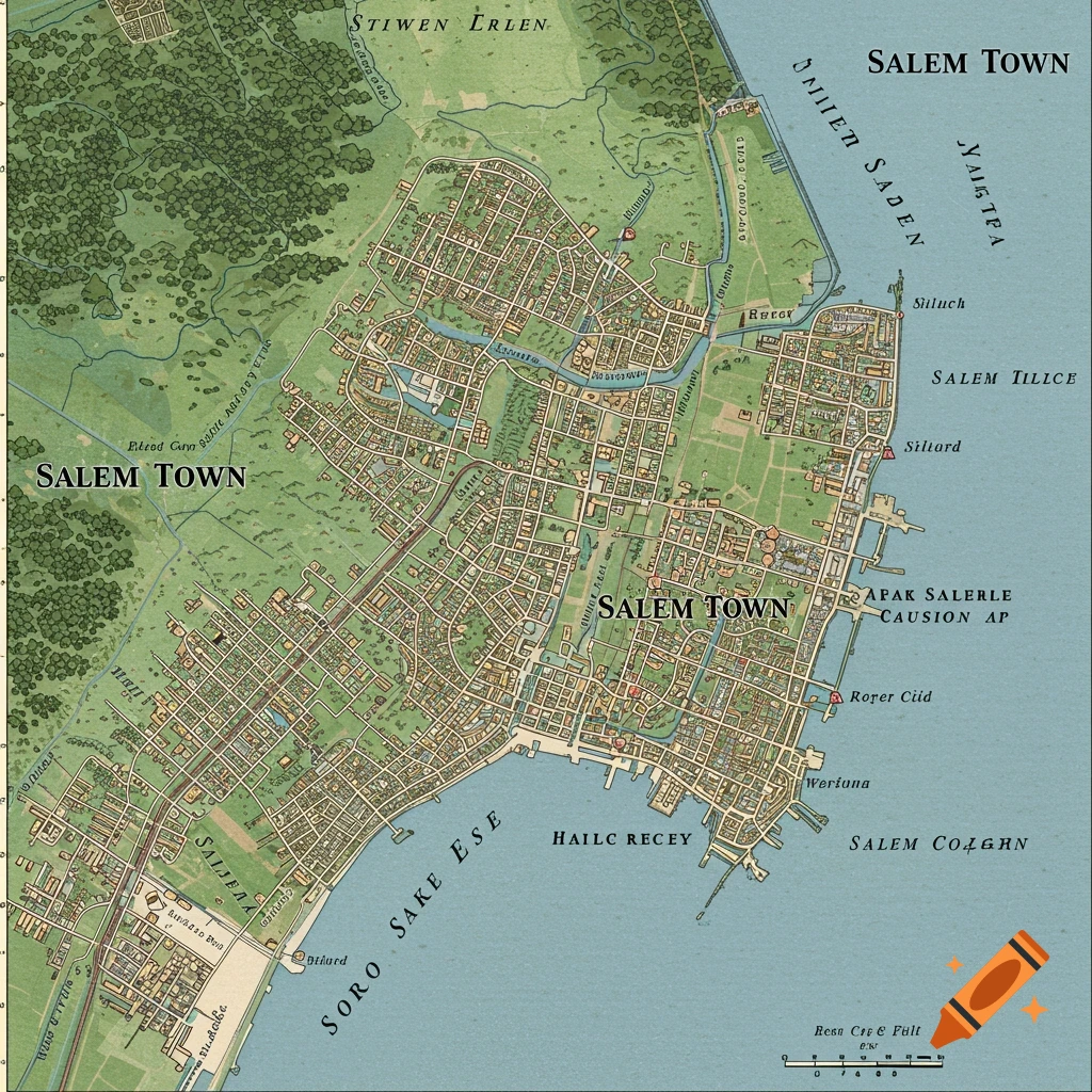 City of Ember map on Craiyon