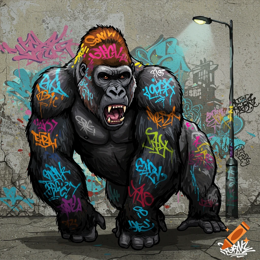 Gorilla Tag image for the VR game on Craiyon