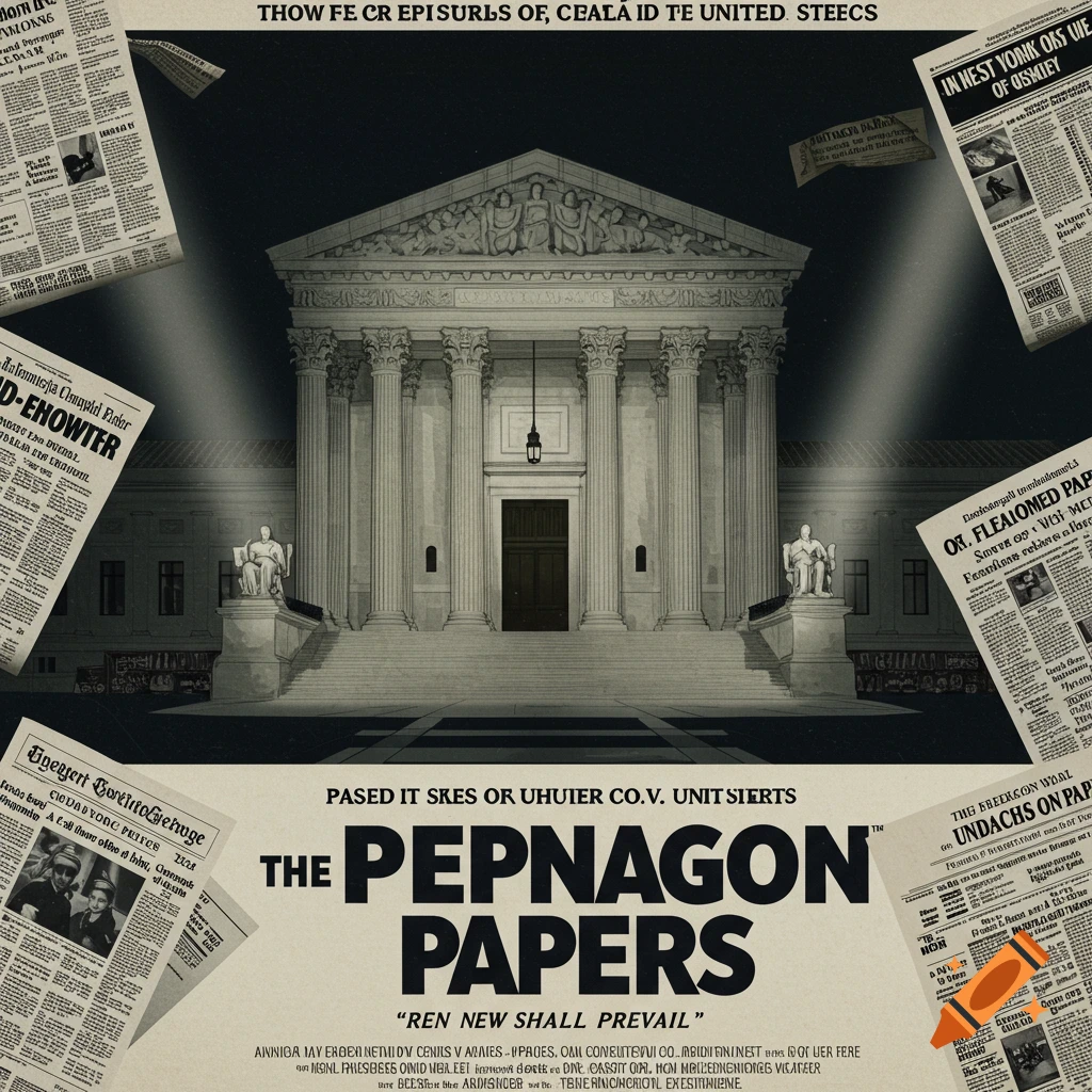 Movie poster for The Pentagon Papers, based on The New York Times Co. v ...