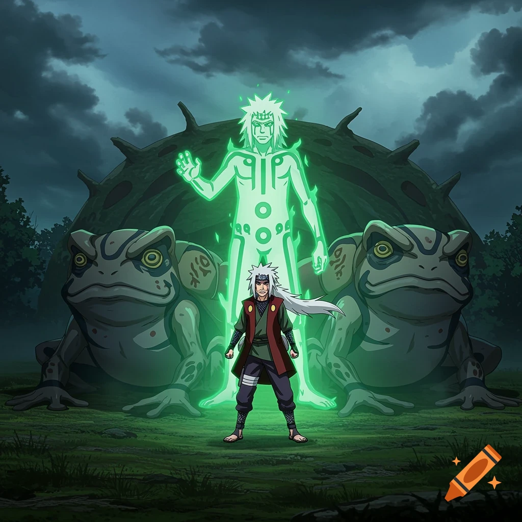 Anime illustration of Naruto Uzumaki doing a powerful kick in the air ...