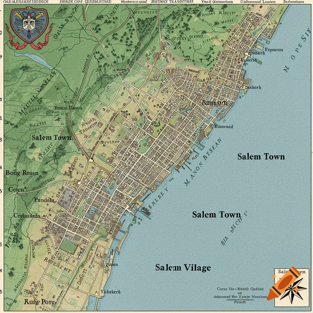 City of Ember map on Craiyon