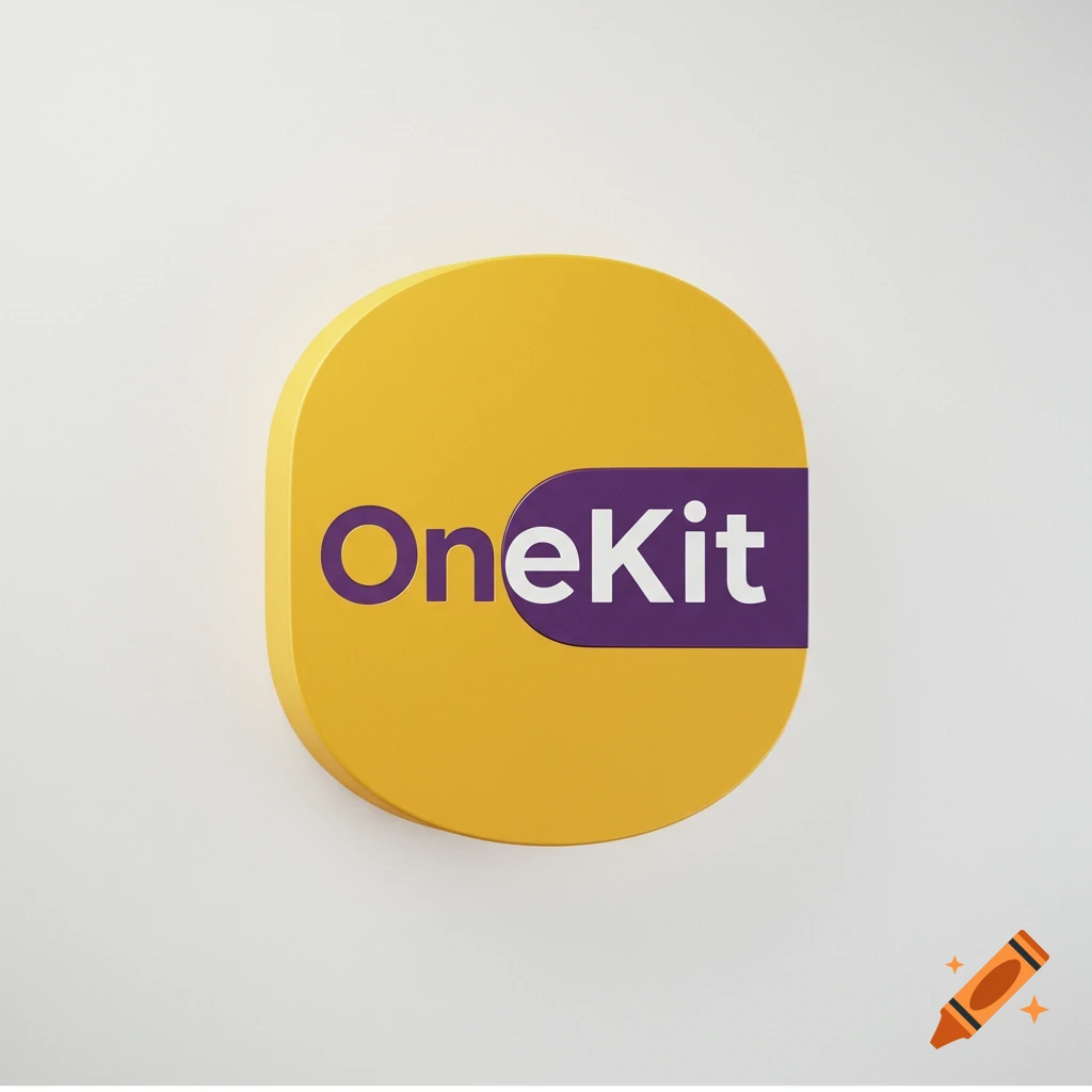 OneKit logo with symbol and text on Craiyon