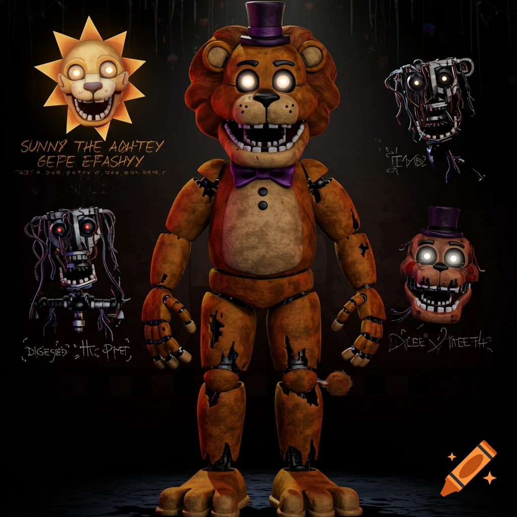 Animatronics created on Craiyon