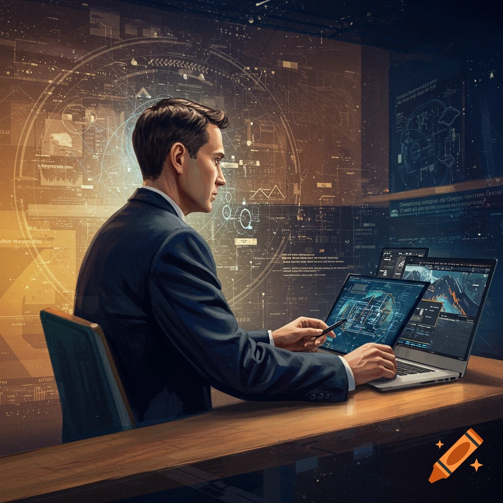 Cybersecurity industry and government collaboration on Craiyon