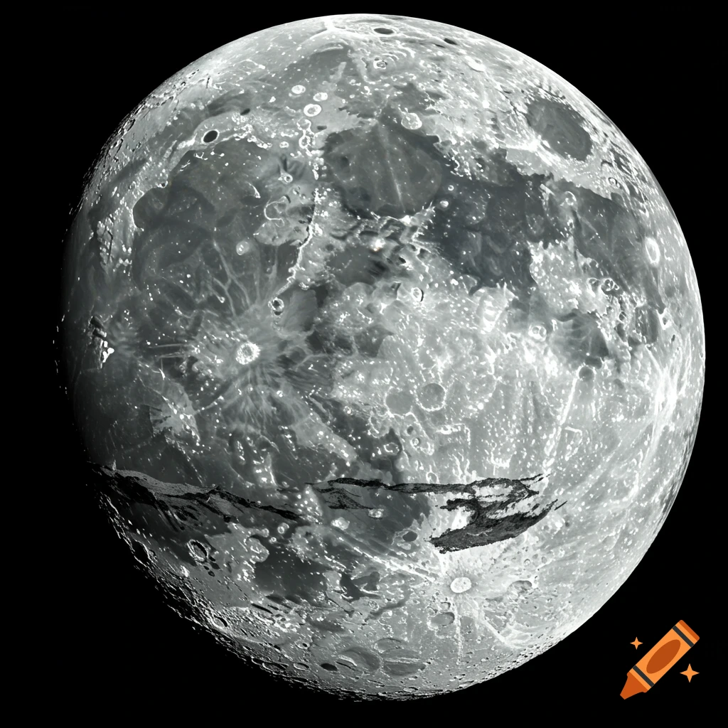 Moon with a base on Craiyon