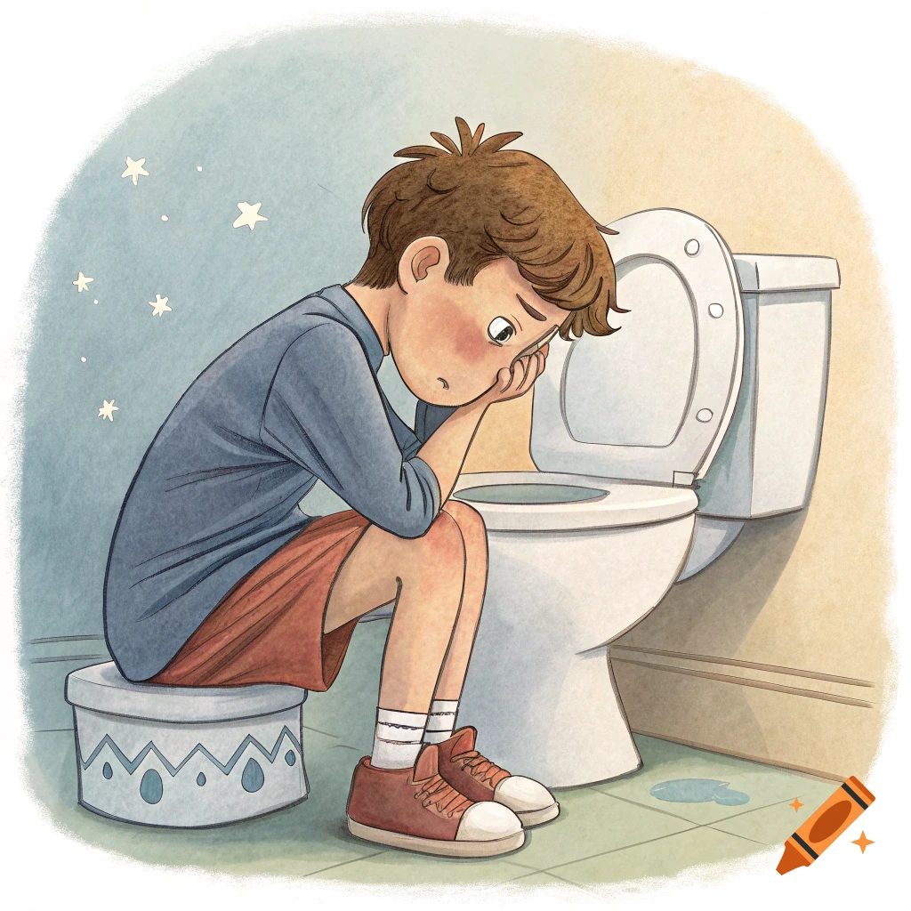 Boy throwing up on Craiyon