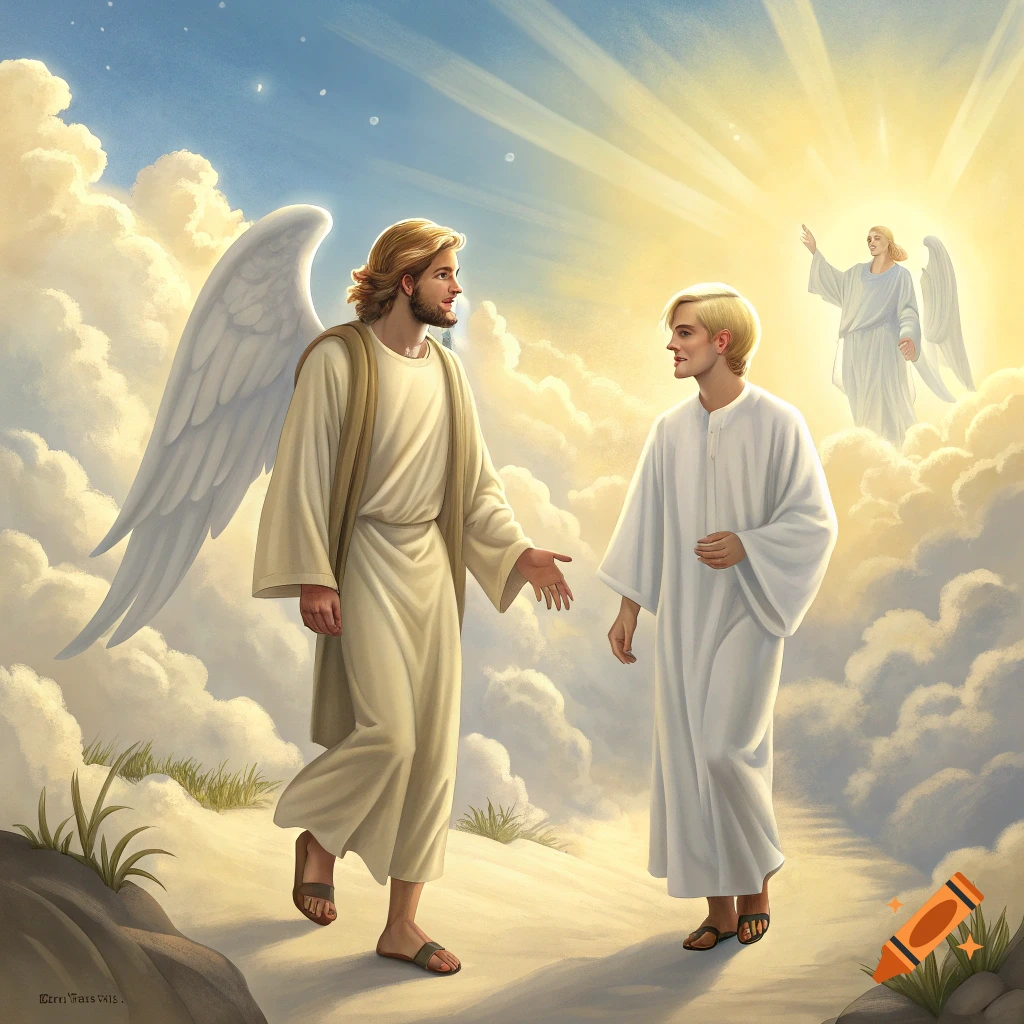 Jesus in a forest on Craiyon