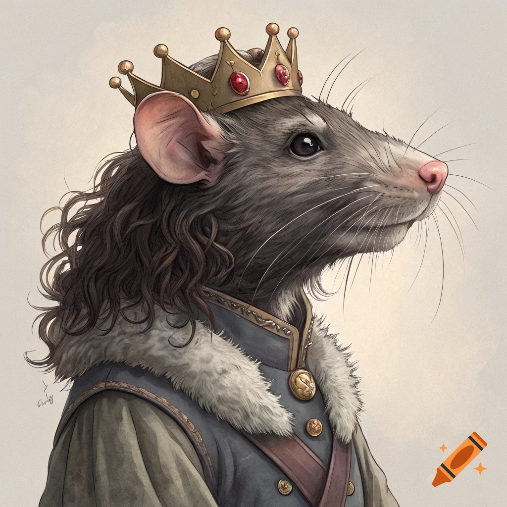 Rat wearing leather jacket leaning against brick wall on Craiyon