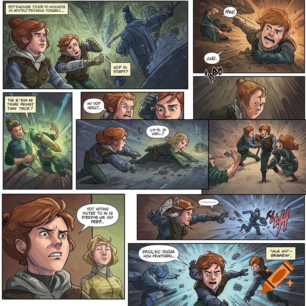 Comic book style image on Craiyon