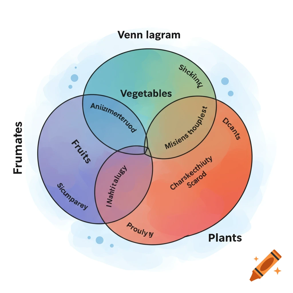 Venn diagram on Craiyon