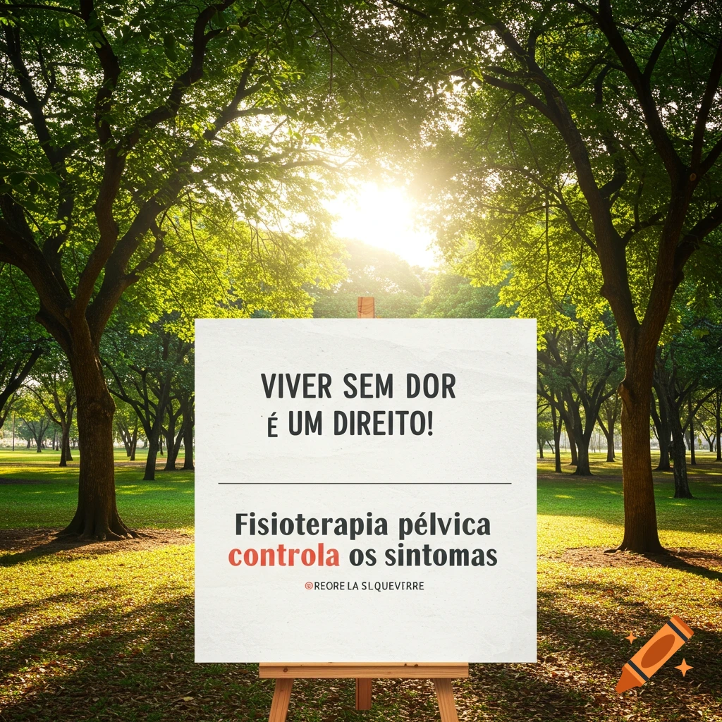 White sign on easel in sunny park with text about pain and ...