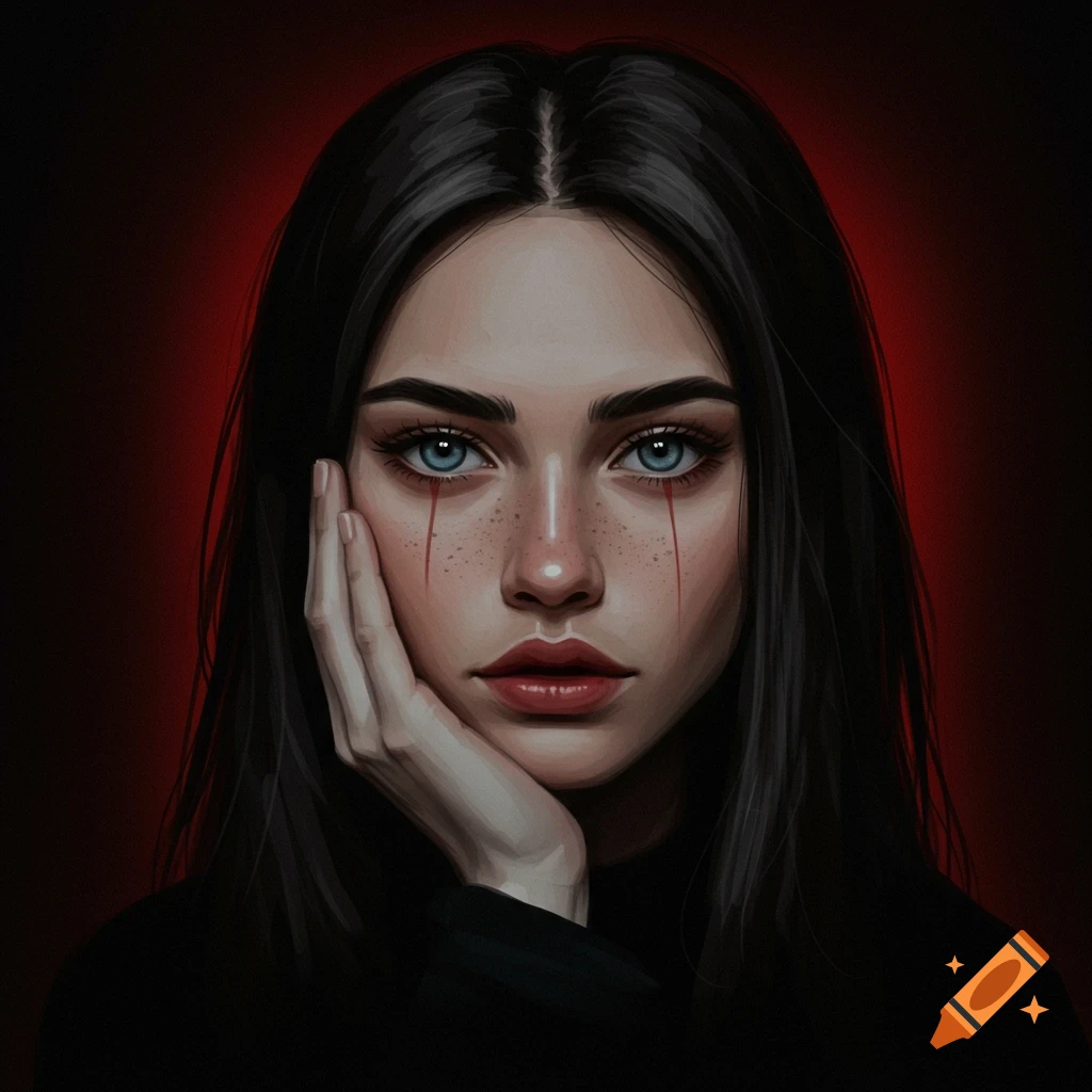 Book cover for The Hidden Smile, dark and mysterious on Craiyon