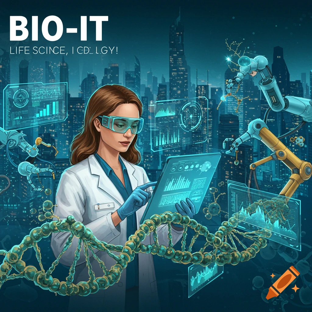 Bio-IT - Life Science, Future Technology! on Craiyon