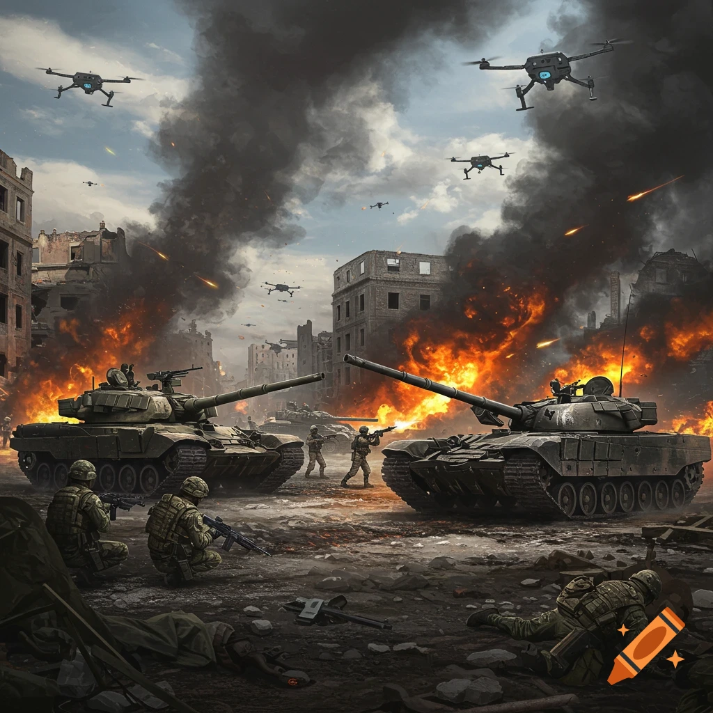 The Gulf War on Craiyon