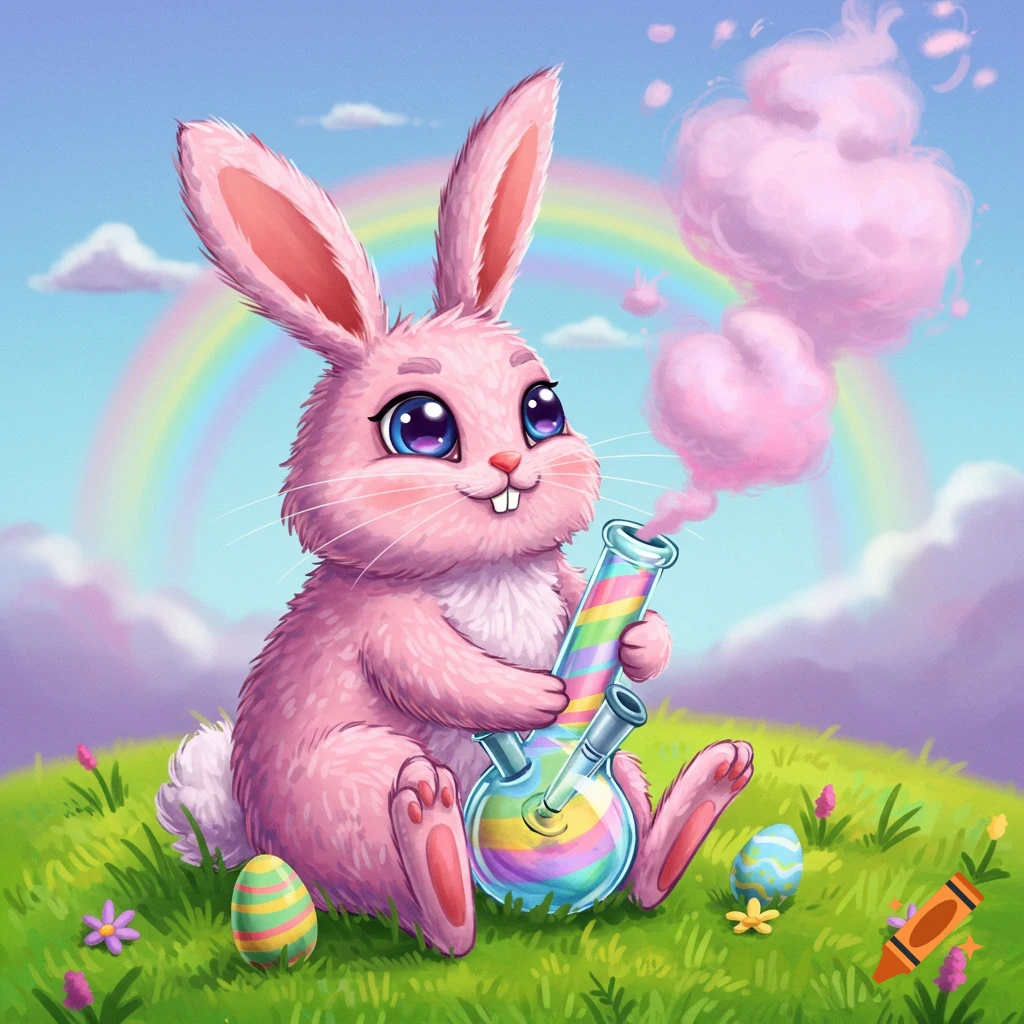 Easter bunny bong on Craiyon