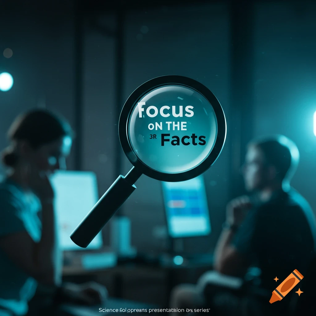 Science presentation series logo: 'Focus on the Facts' with a stylized ...