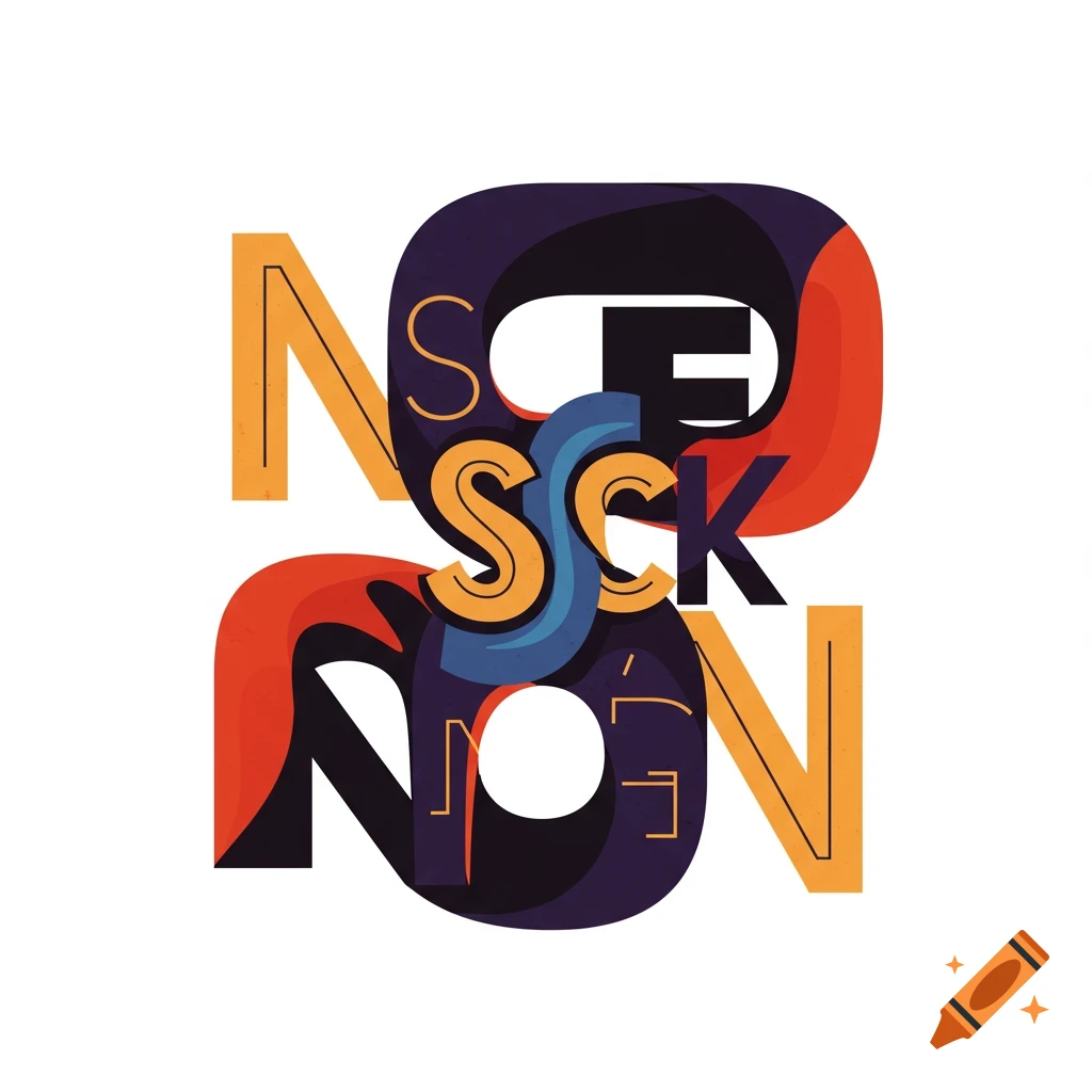 Symbol combining the letters N, S, O, D, C, K, A, N on Craiyon