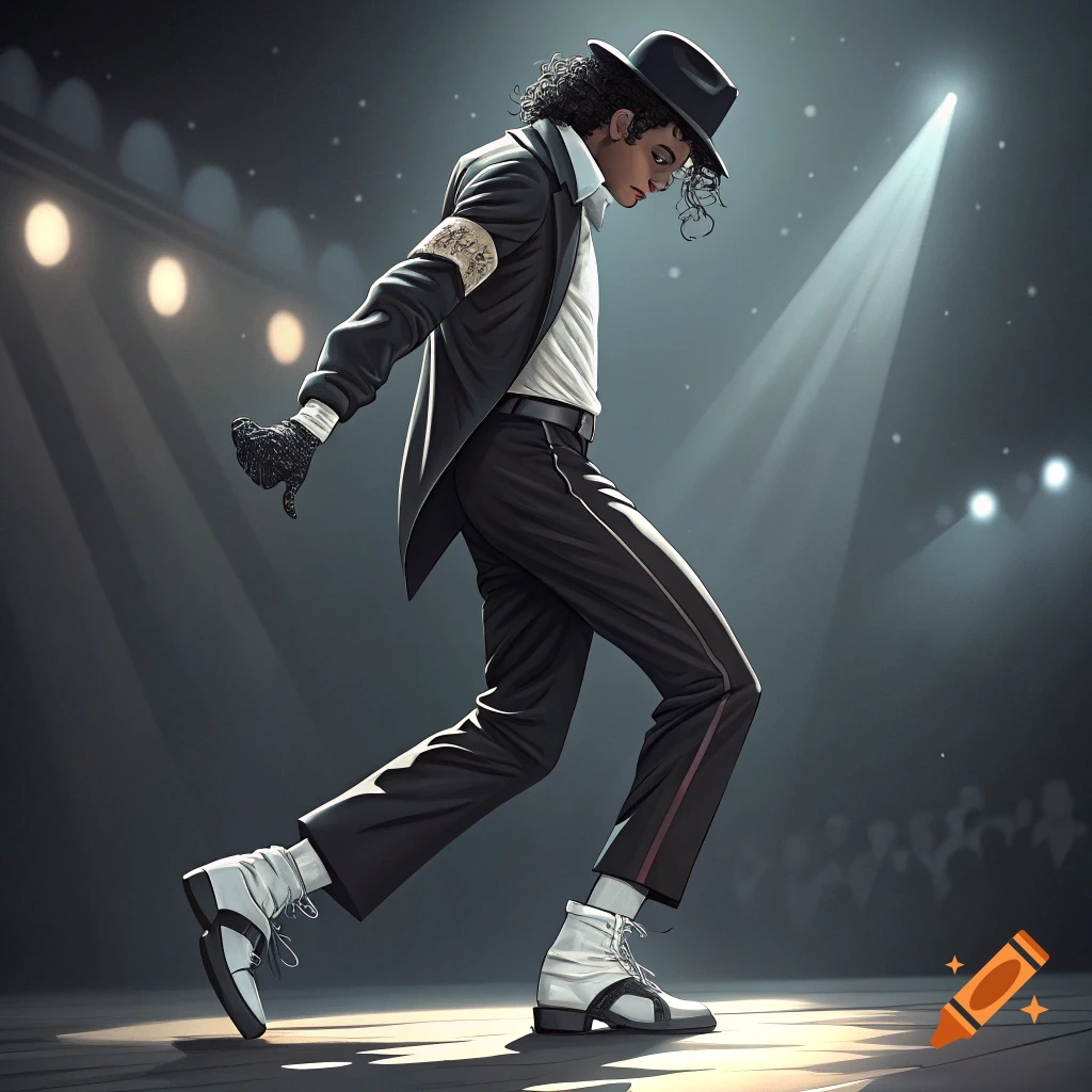 Micheal Jackson doing the griddy dance on Craiyon