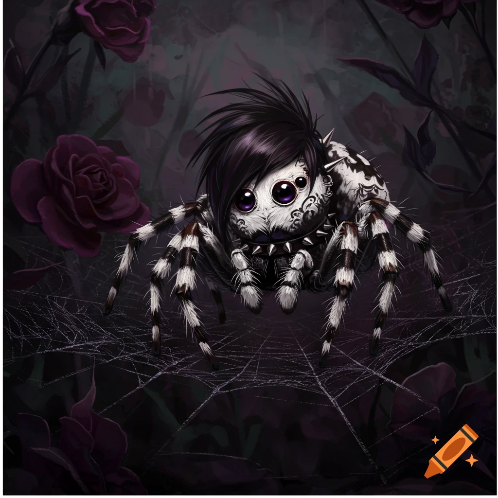 Emo spider on Craiyon