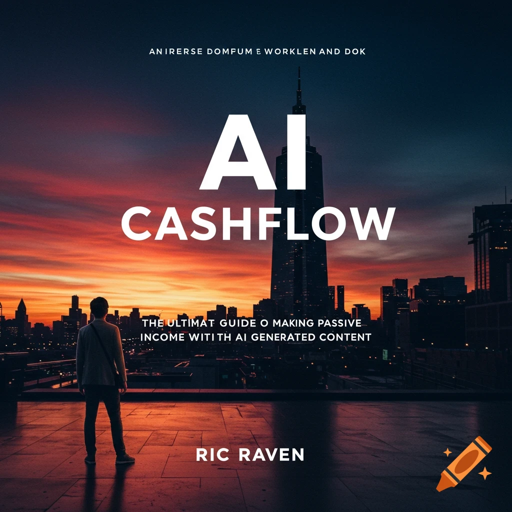 AI Cashflow book cover by Ric Raven on Craiyon