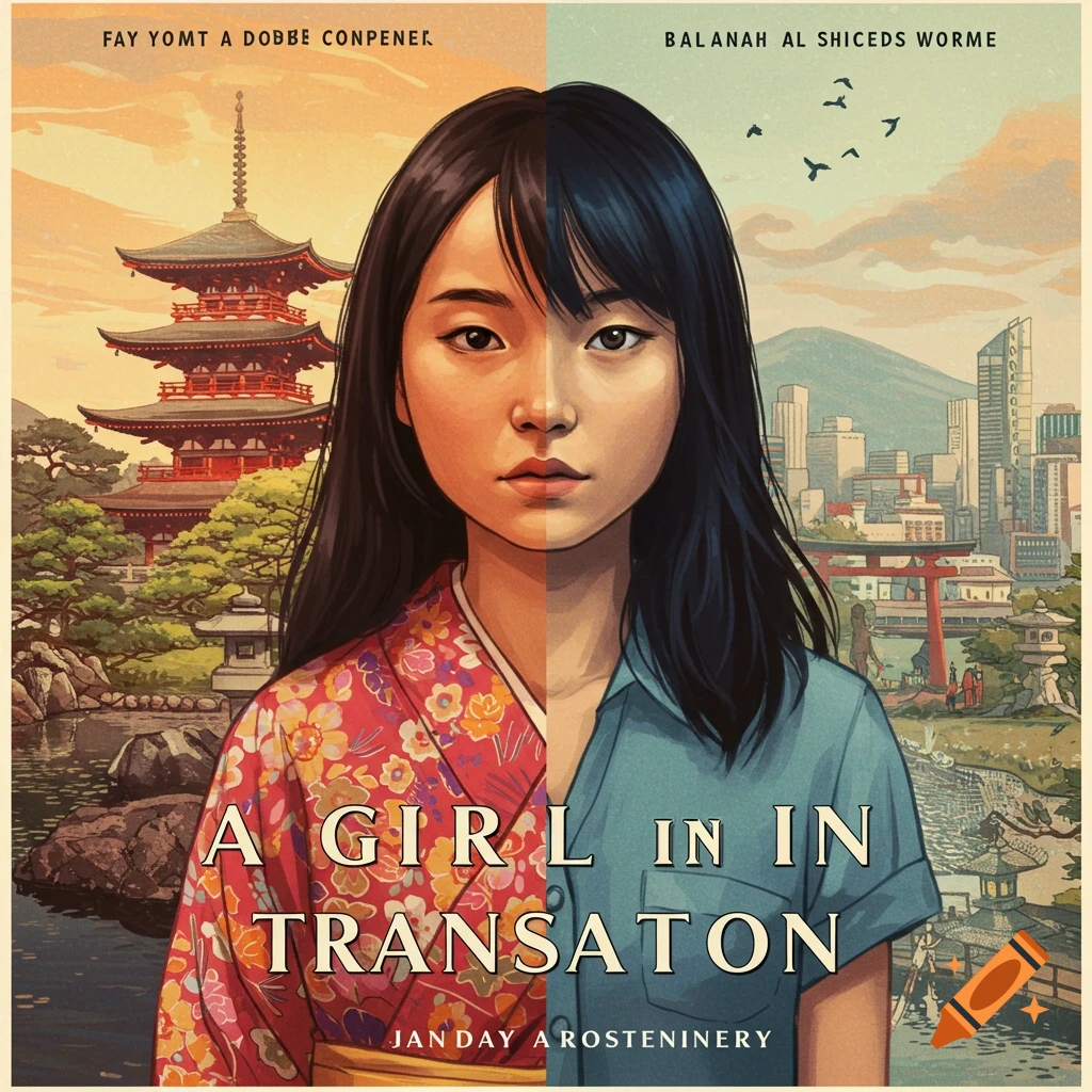 Movie poster for 'A Girl in Translation' depicting a double life as a ...