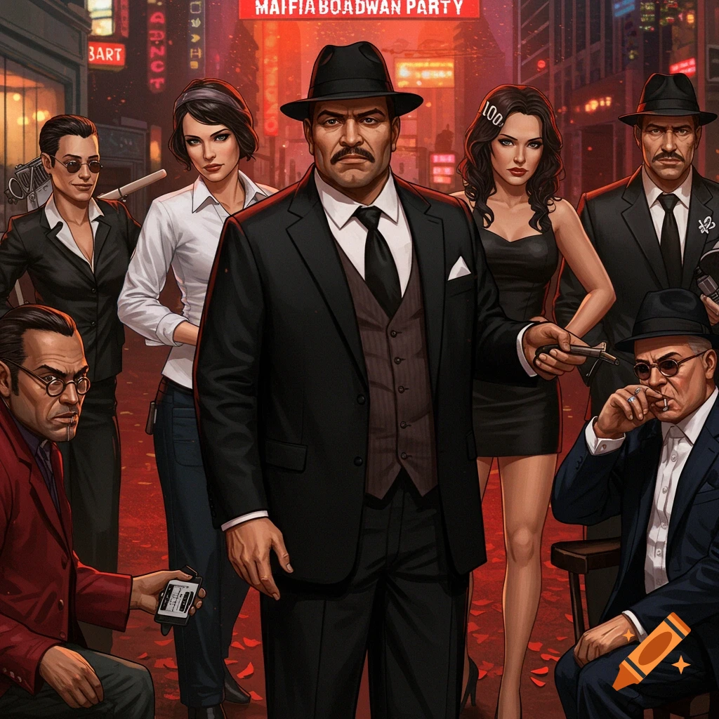 Mafia images created on Craiyon