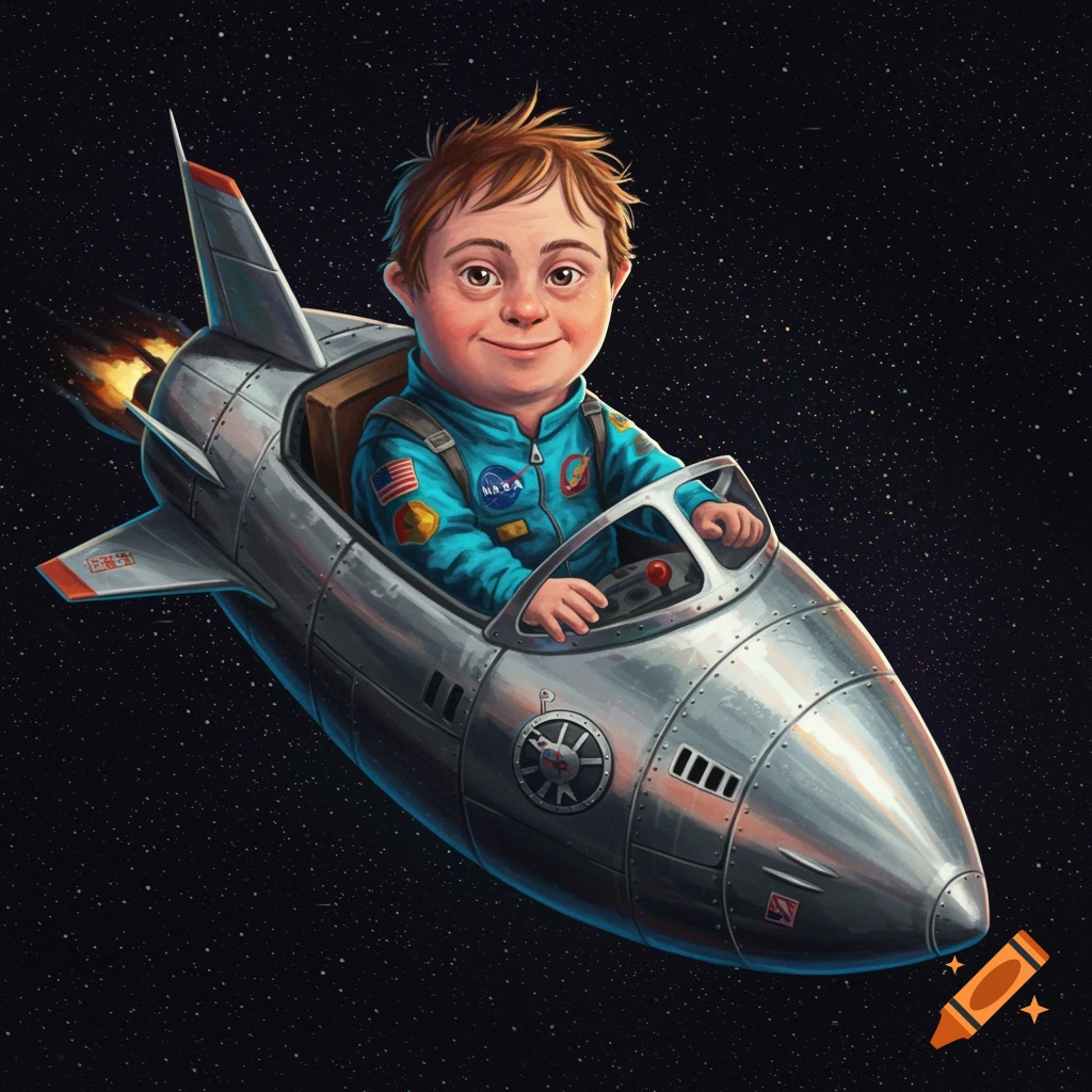 Elon Musk face cartoon created on Craiyon